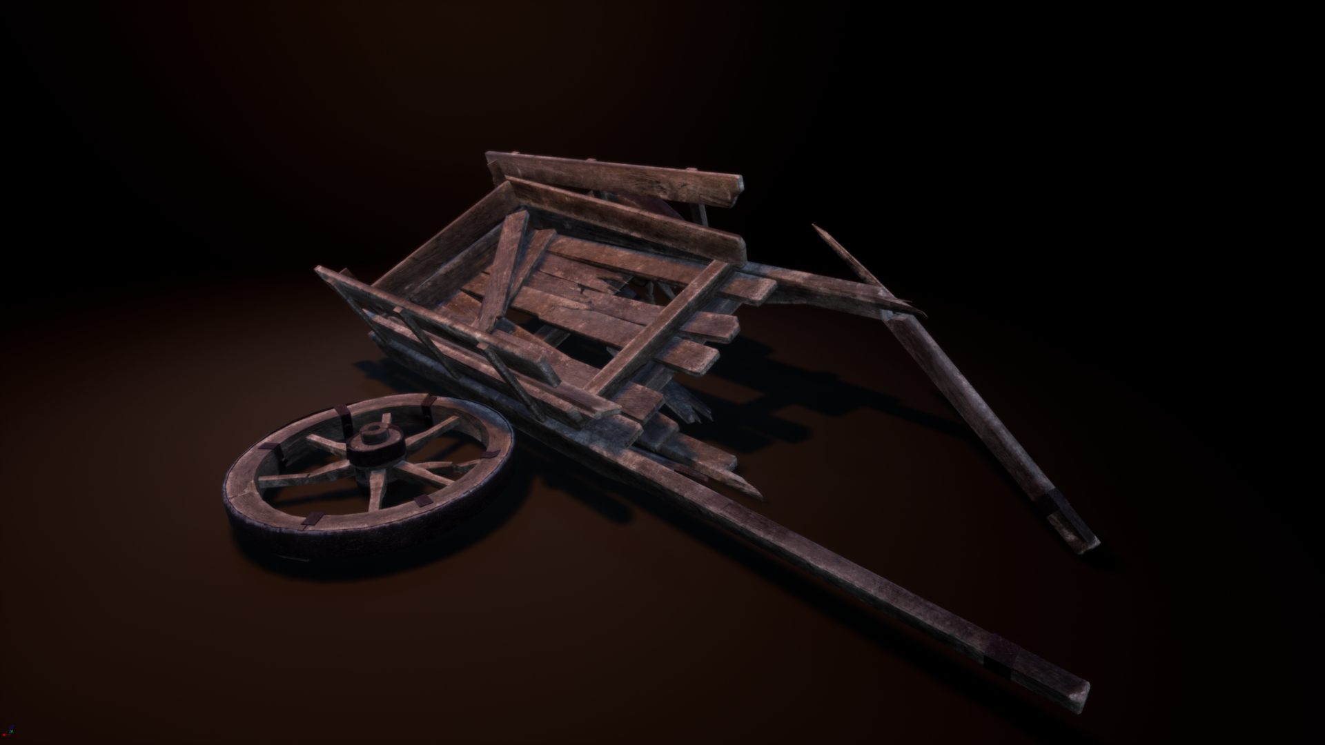 Medieval broken cart 3D - TurboSquid 1480627