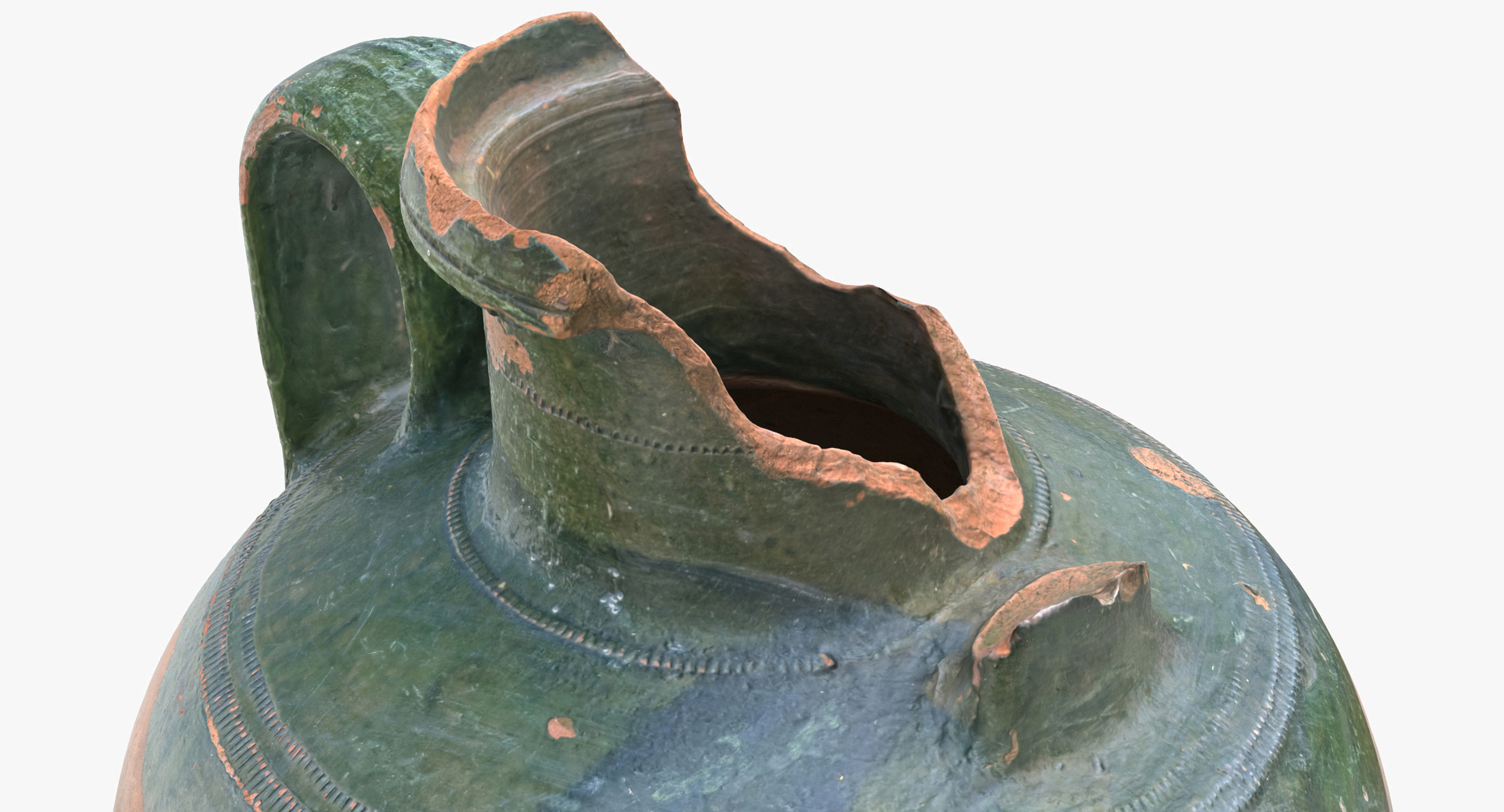 Broken clay pot 3D - TurboSquid 1480931
