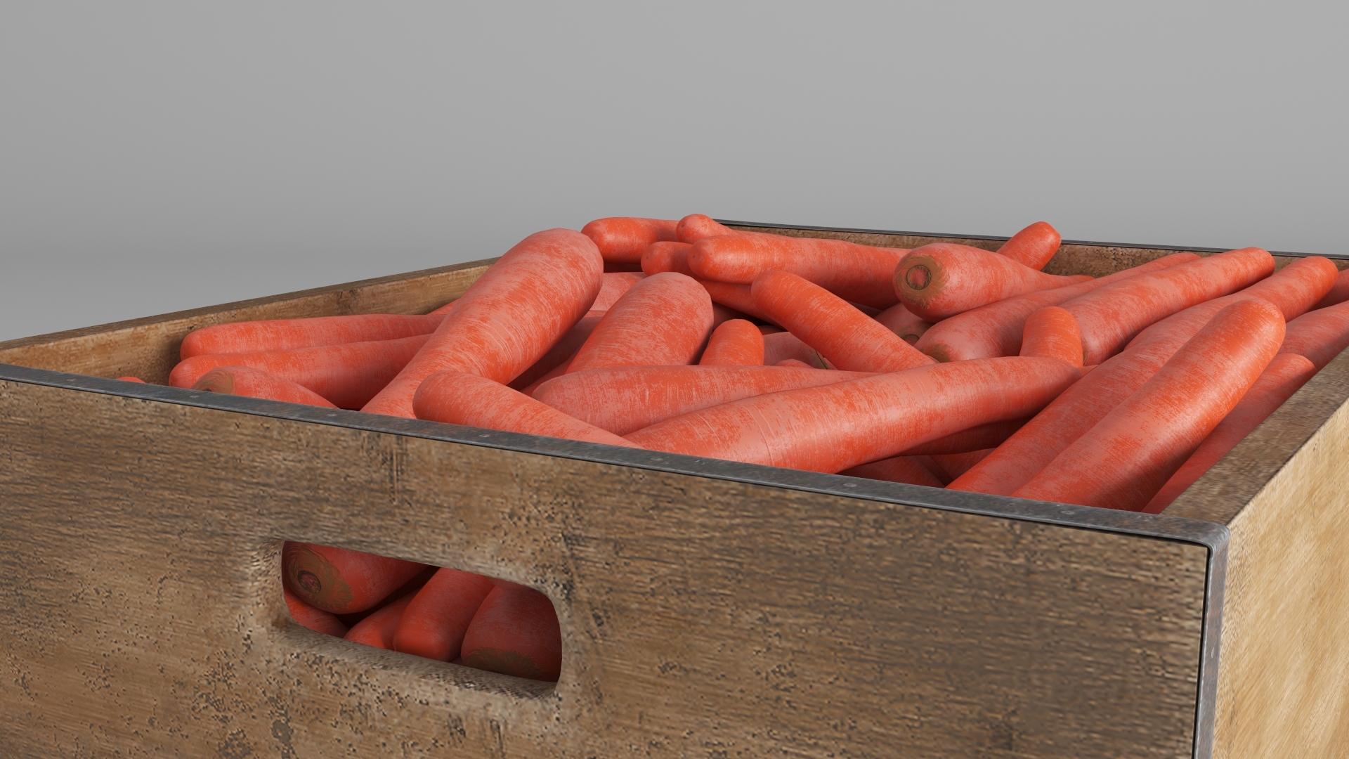 Fruit carrot crate 3D model - TurboSquid 1481100