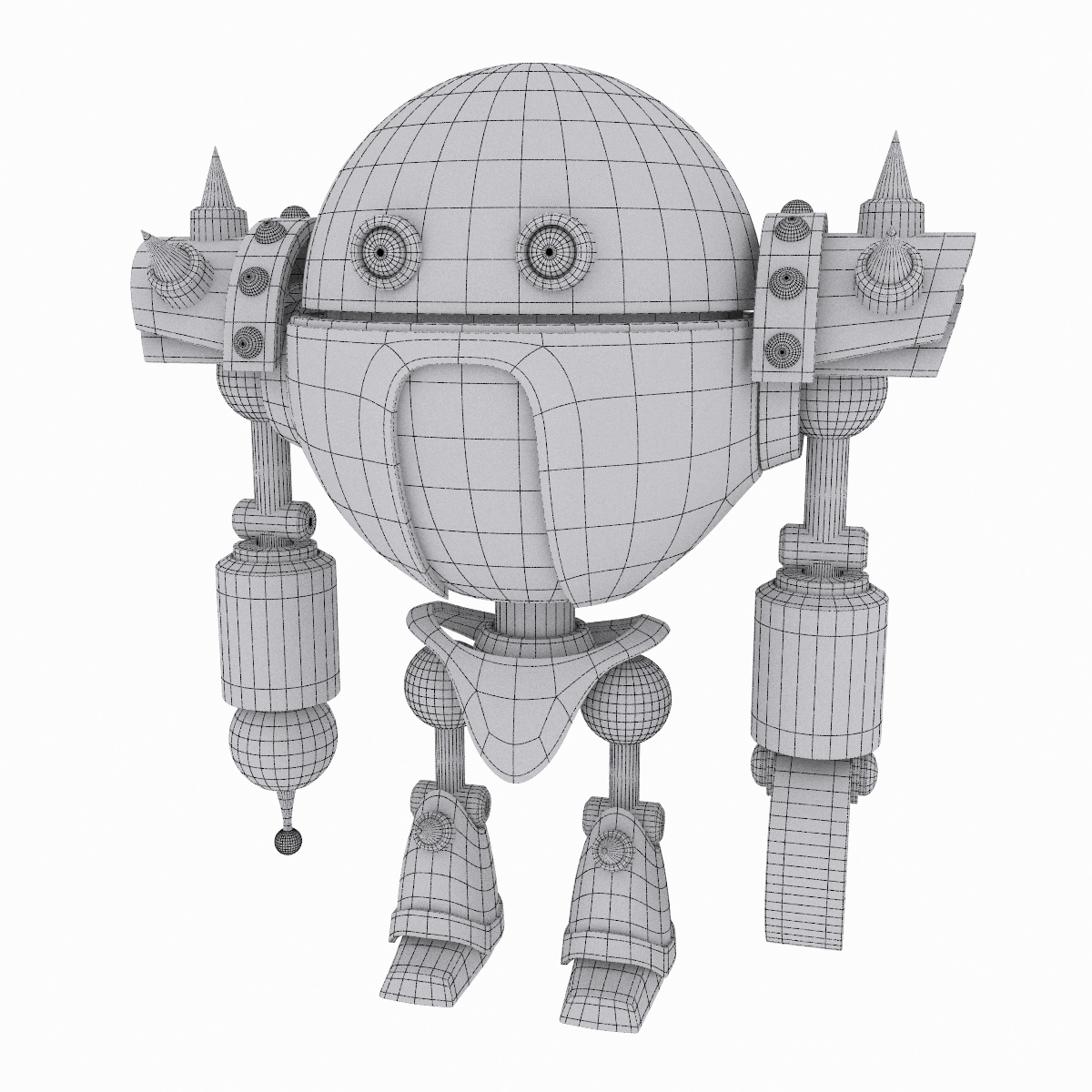 Flame mech 3D - TurboSquid 1481166