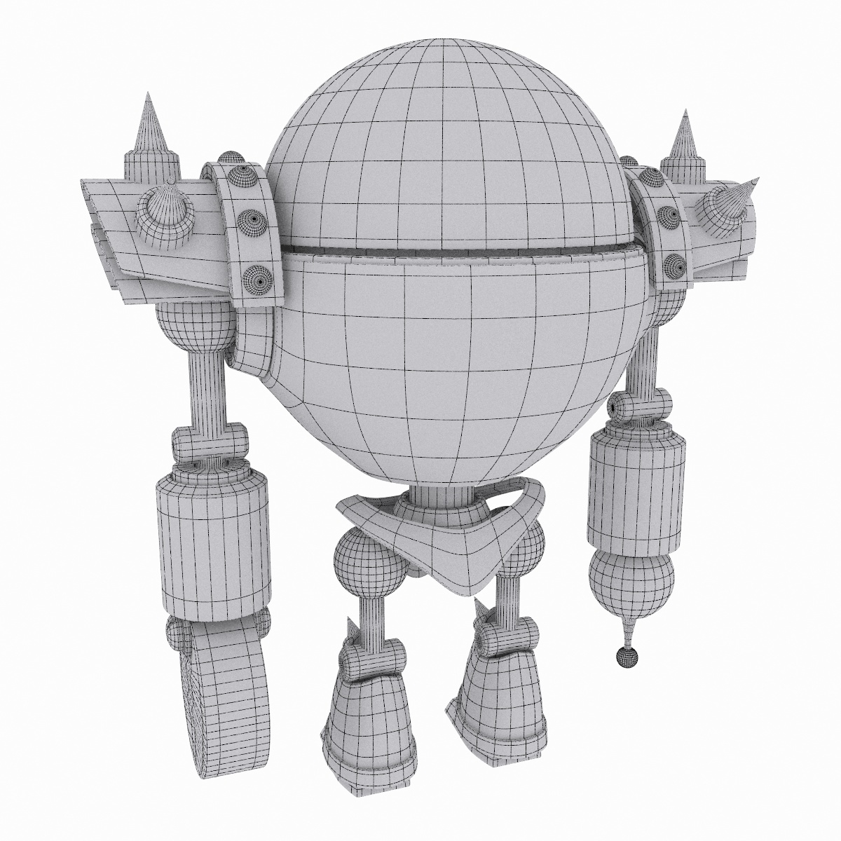 Flame mech 3D - TurboSquid 1481166