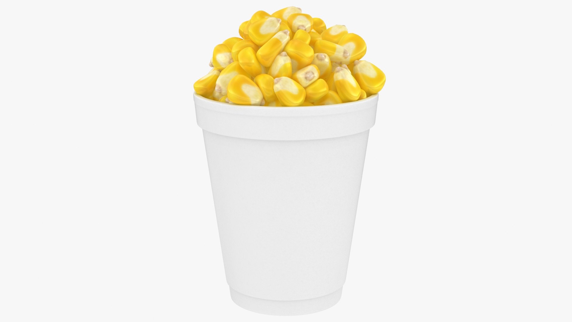 3D model realistic corn cup - TurboSquid 1481230