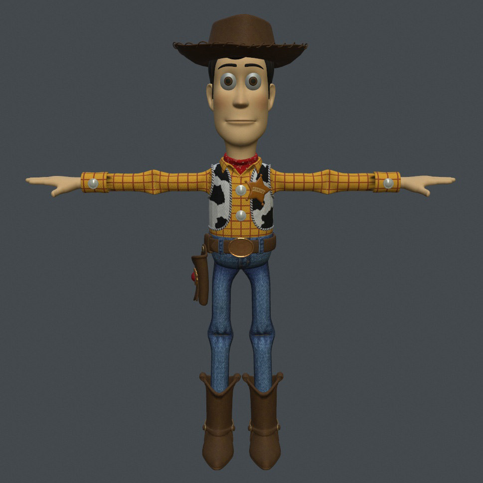 Rigged woody model - TurboSquid 1481374