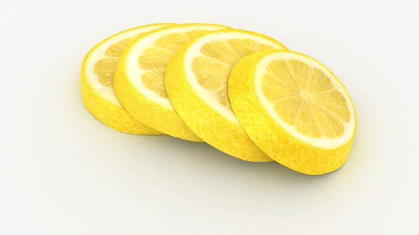3D realistic lemon slices model - TurboSquid 1480109