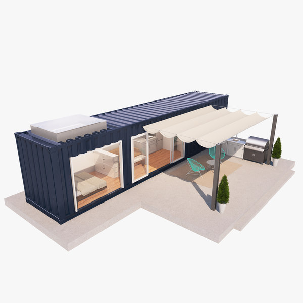 3D container house model - TurboSquid 1481569