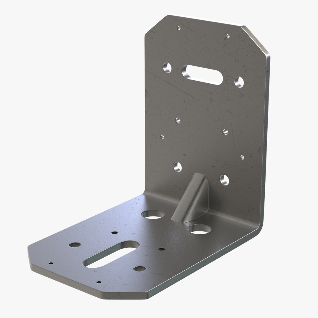 3D angle mount pipe brackets - TurboSquid 1481600