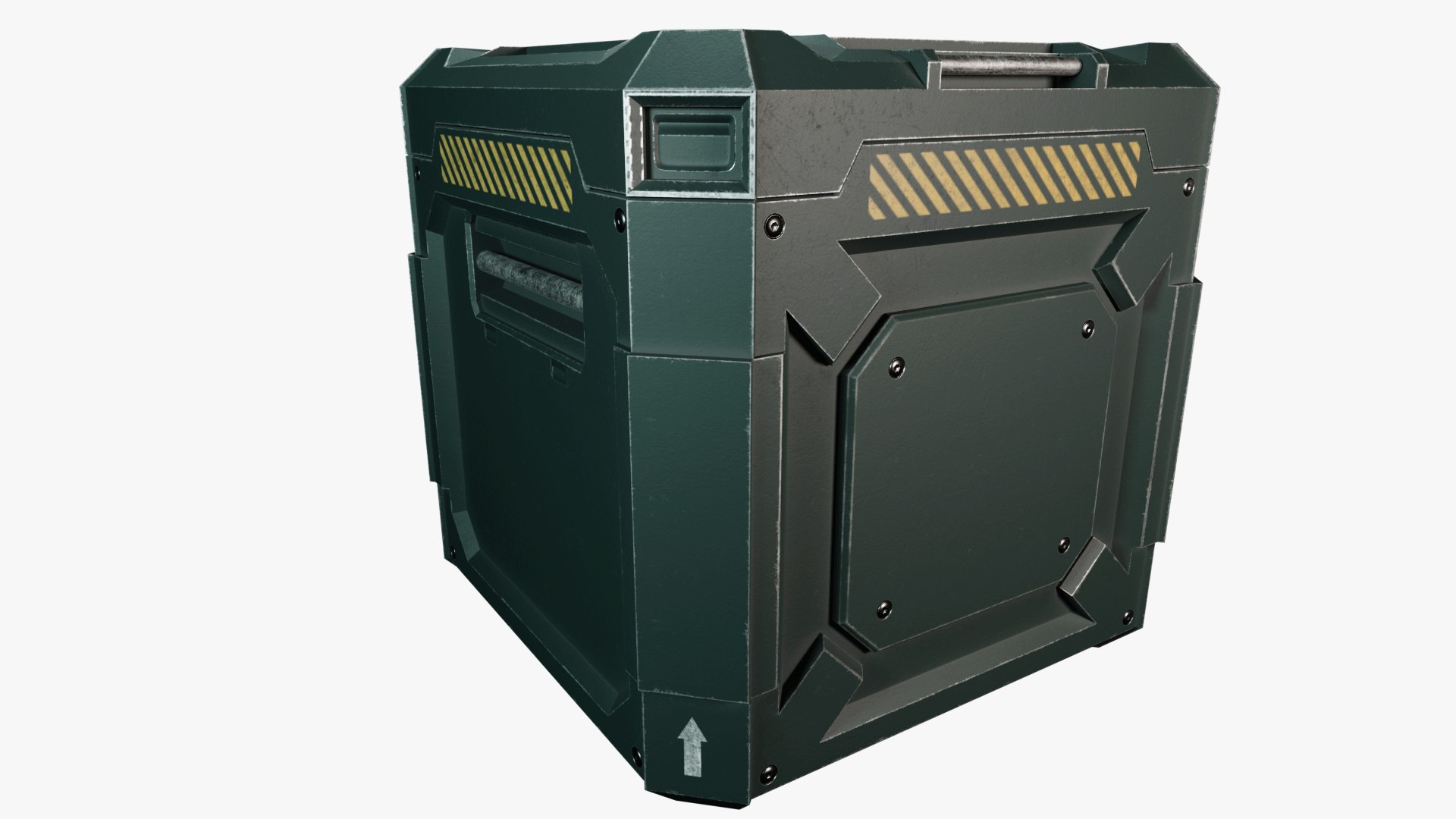 Sci-fi industrial crate container model - TurboSquid 1481801