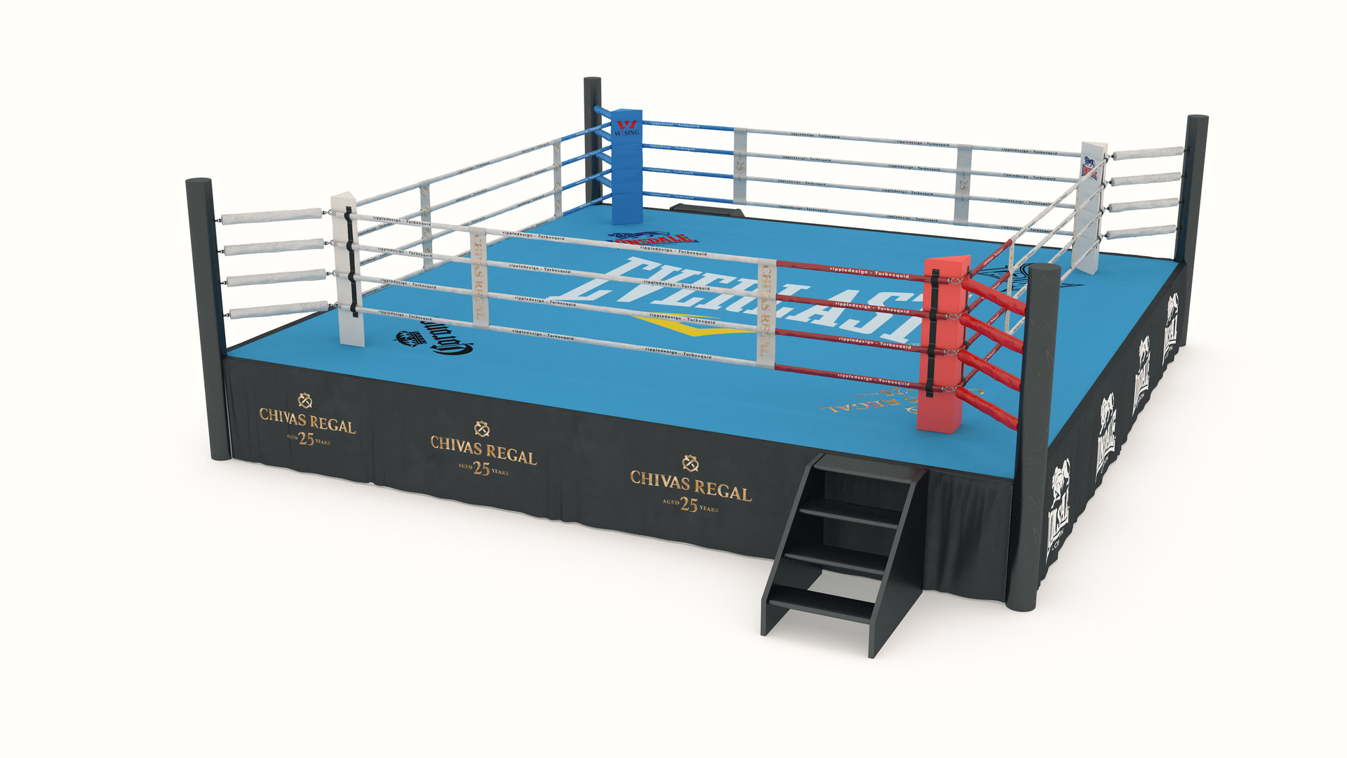 3D boxing ring model - TurboSquid 1481826