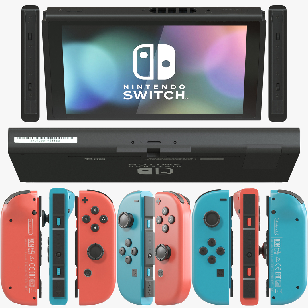 Nintendo switch console 3D model - TurboSquid 1481938