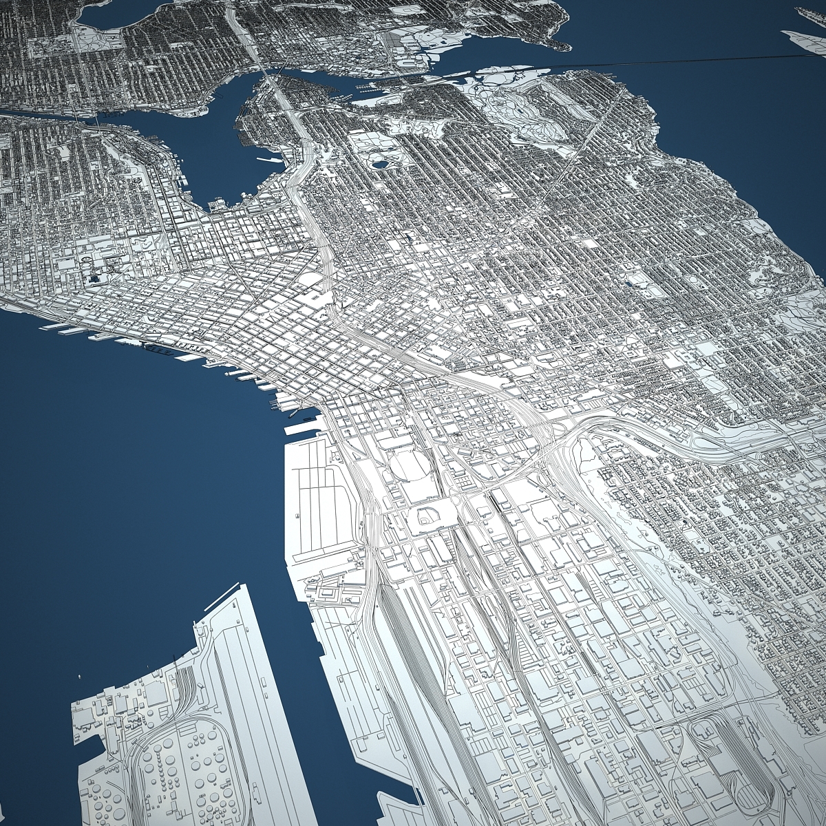 3D seattle cityscape - TurboSquid 1482008
