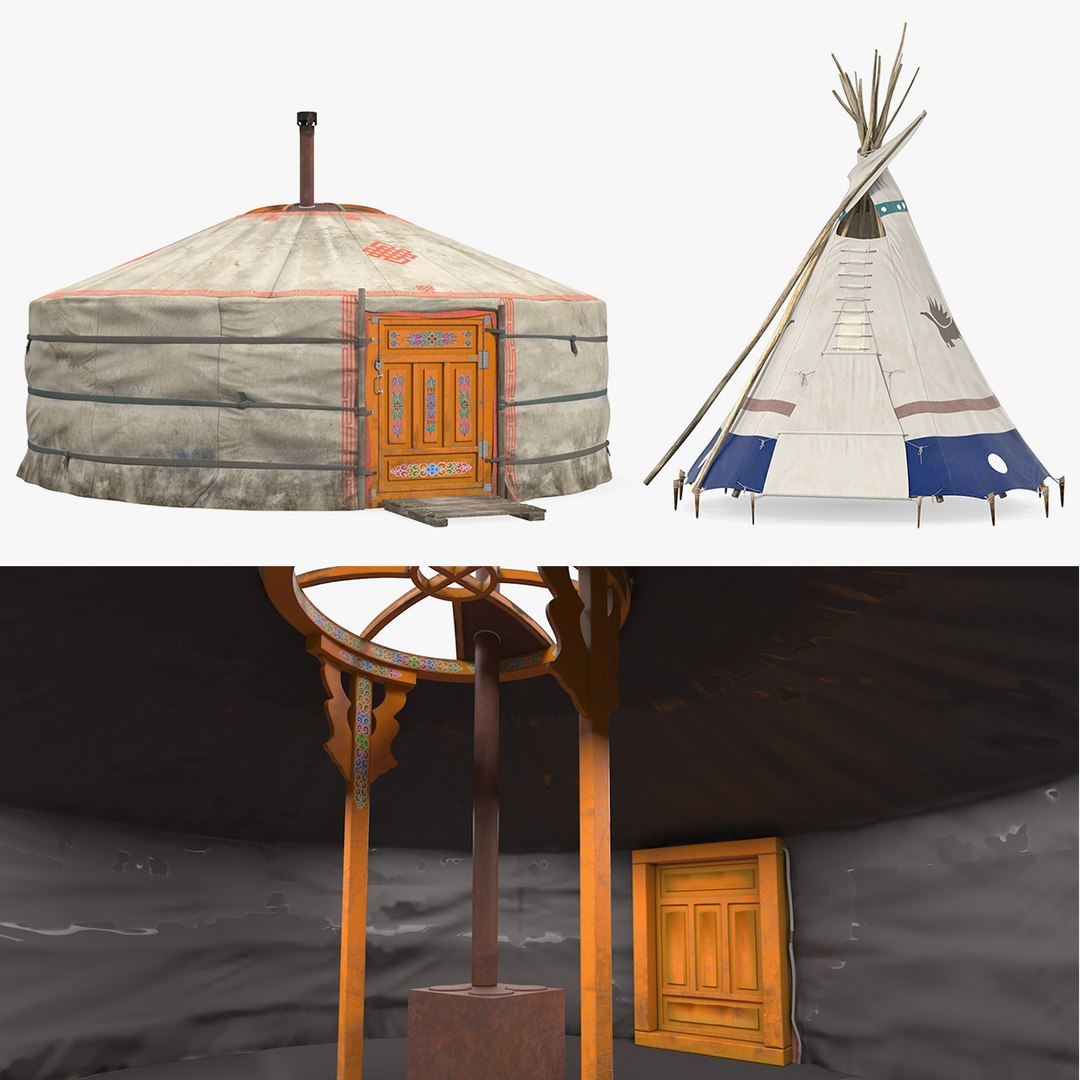 Teepee yurt 3D model - TurboSquid 1482356
