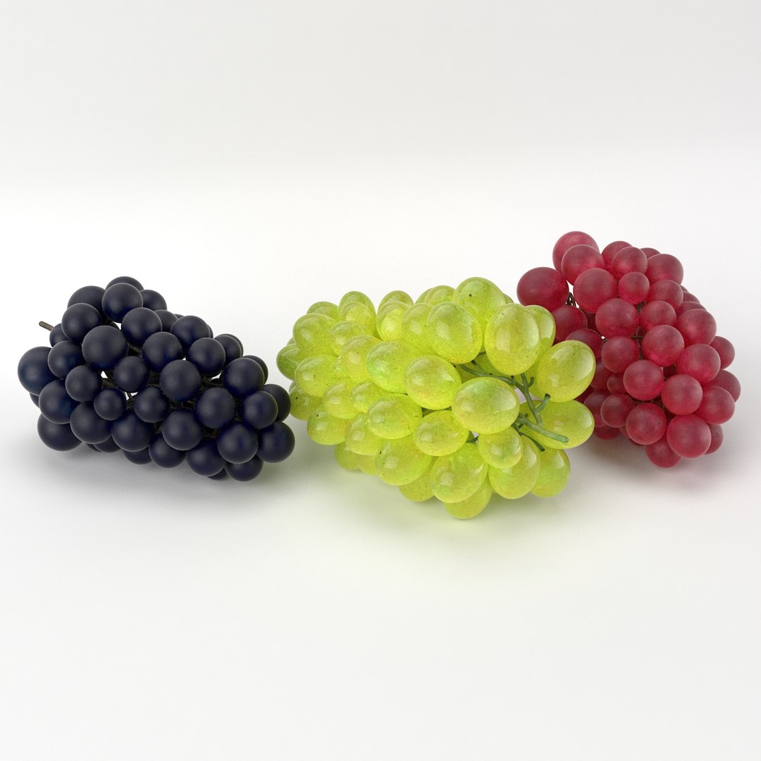 3D model grapes realistic - TurboSquid 1482388