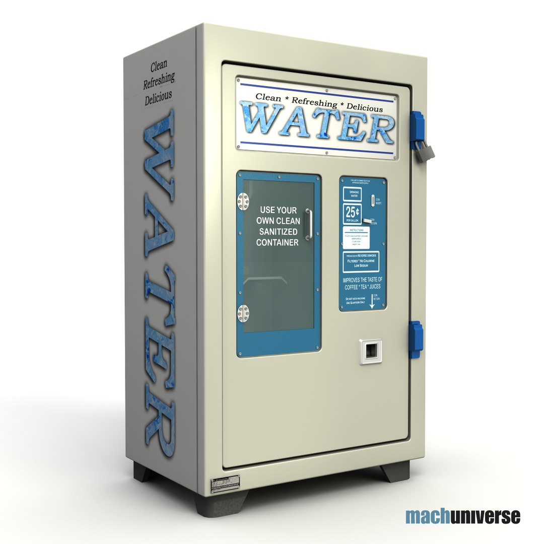 3D water vending machine - TurboSquid 1482421