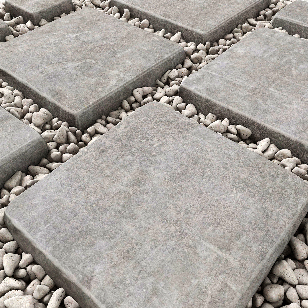 modèle 3D de Pavé uni et galet n1 - TurboSquid 1482462