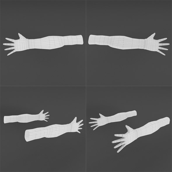 3D hands base mesh model - TurboSquid 1482715