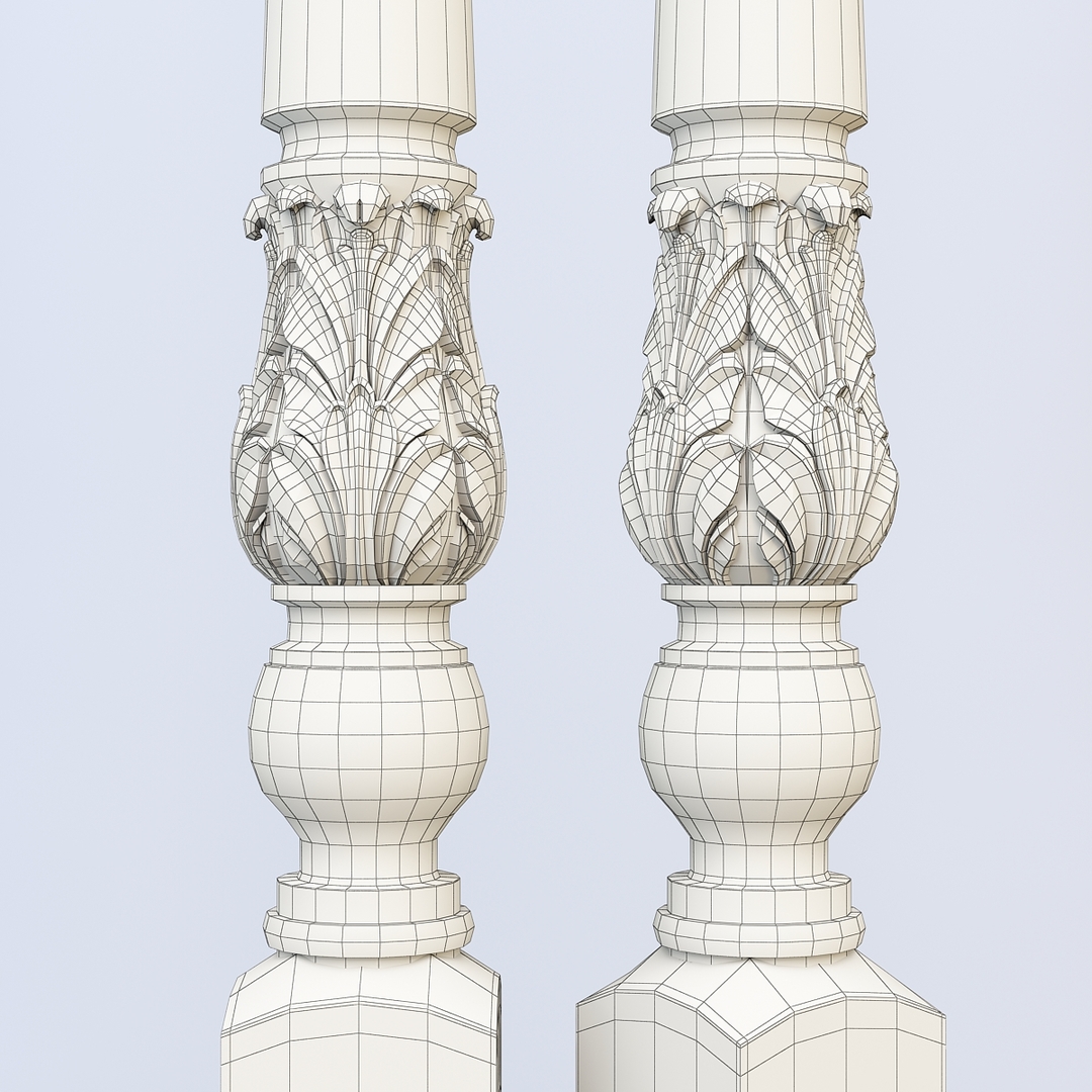Baluster classic 3D model - TurboSquid 1482846