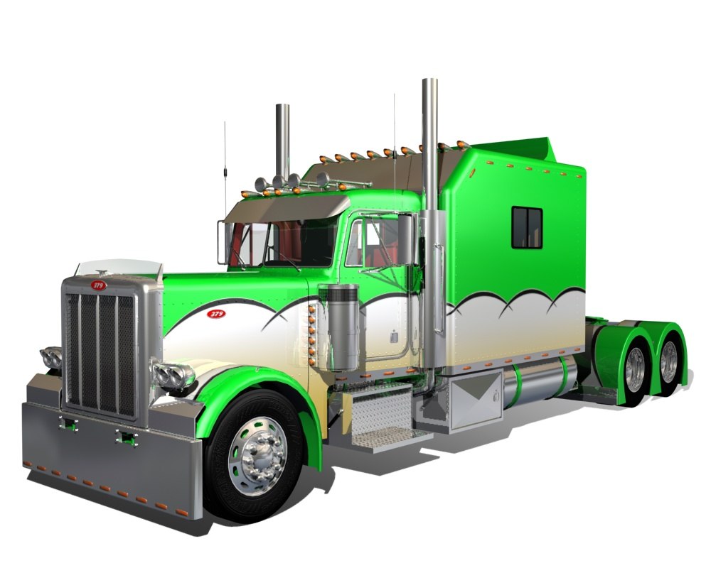 379 legacy semi truck 3d obj