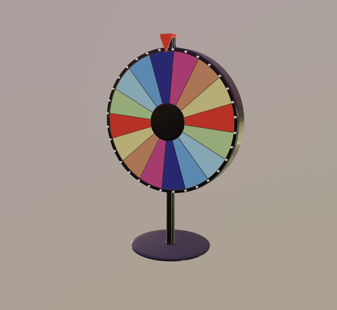 3D model colorful spinning wheel - TurboSquid 1482956