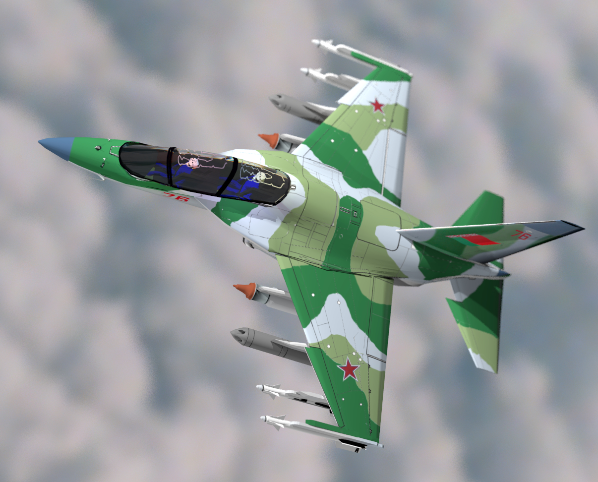 Yak-130 jet aircraft fighter 3D model - TurboSquid 1483187