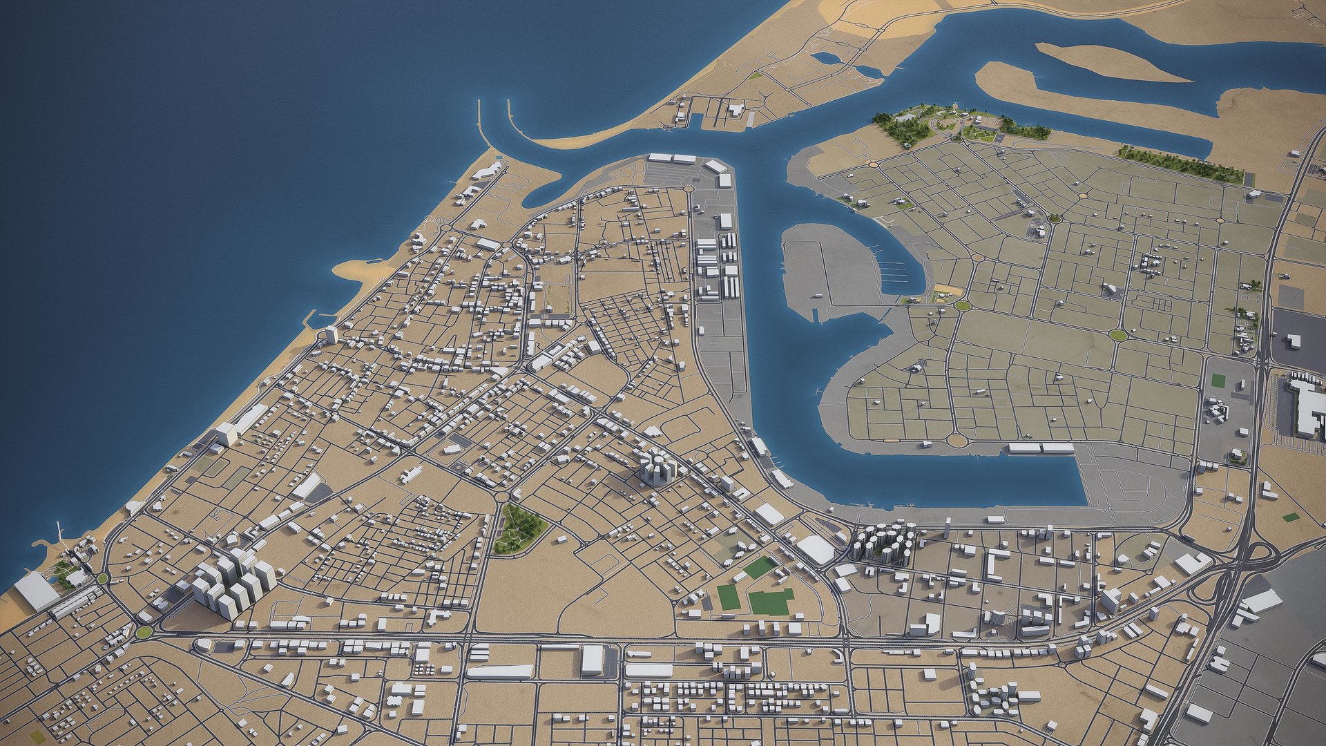 Ajman surrounding - 3D - TurboSquid 1483204