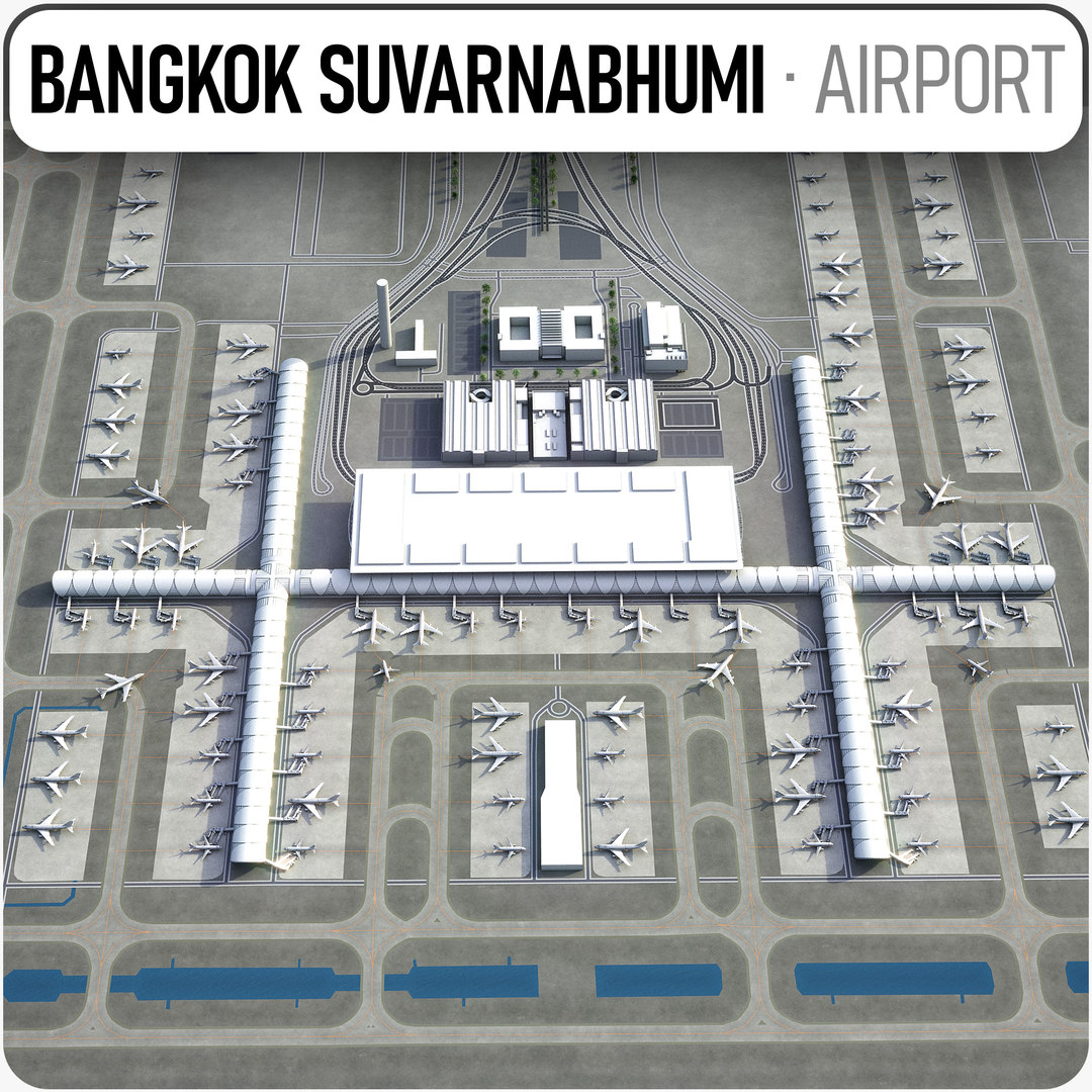 Suvarnabhumi airport - bkk 3D model - TurboSquid 1483254