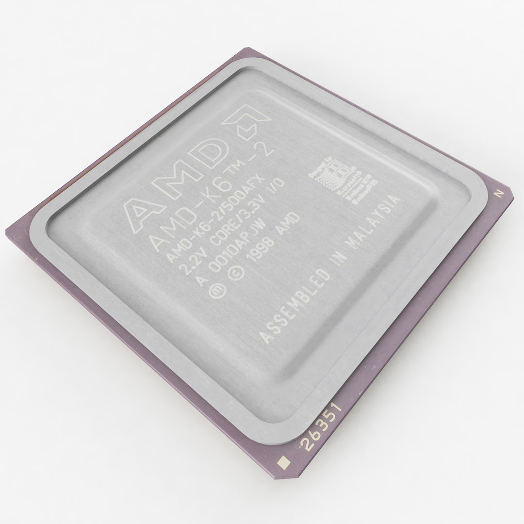 3D amd k6-2 cpu - TurboSquid 1478141