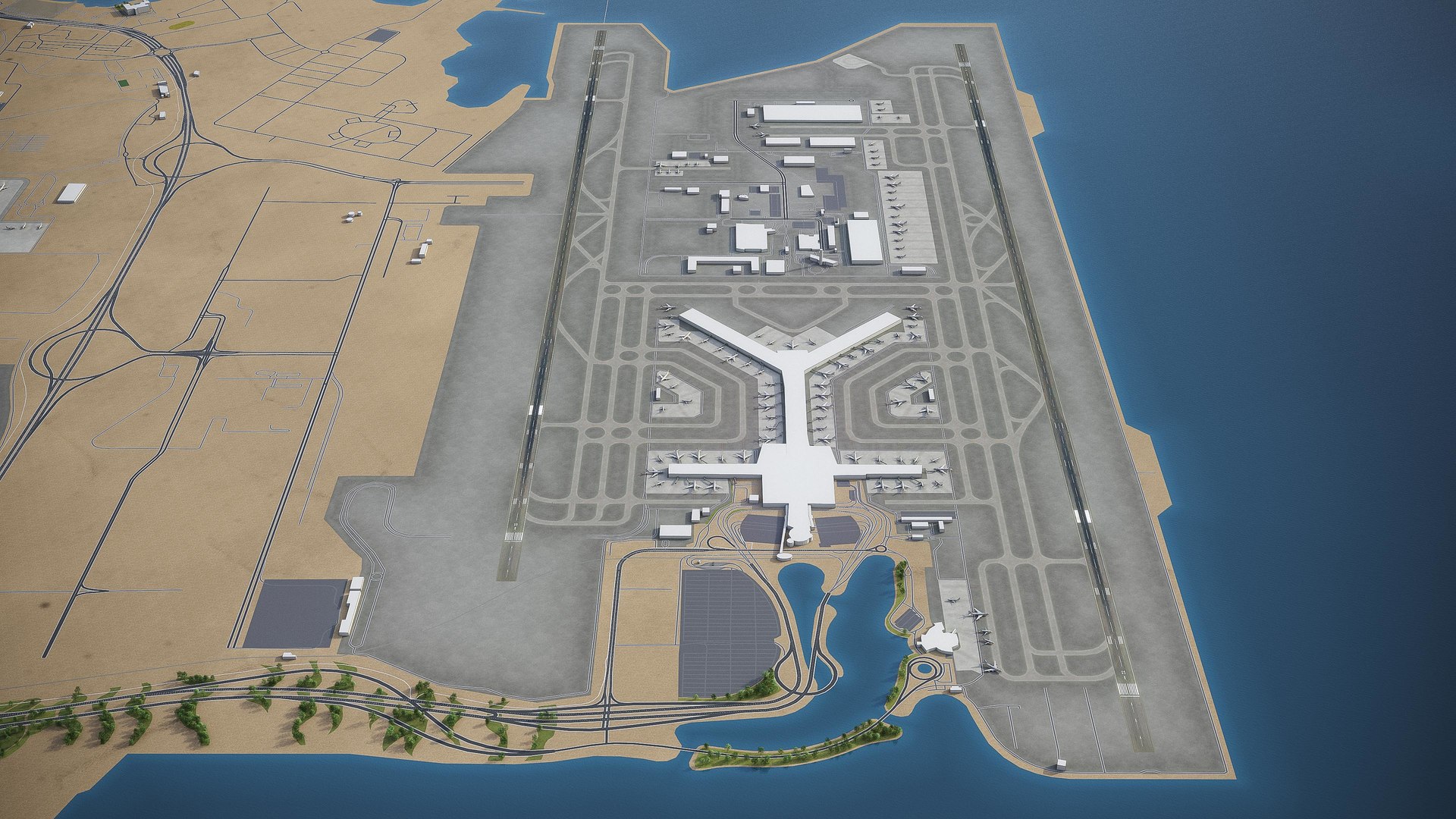3D doha hamad international airport model - TurboSquid 1483366