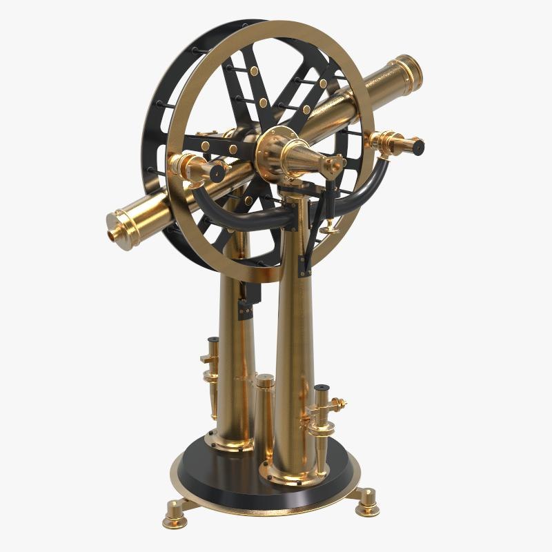 3D altitude azimuth instrument - TurboSquid 1483376