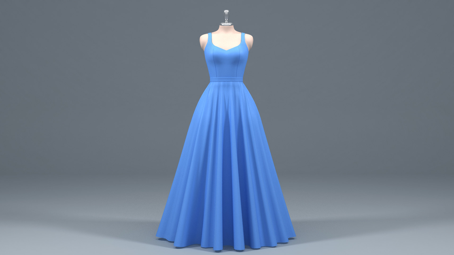 3D model elegant gown dress - TurboSquid 1483392