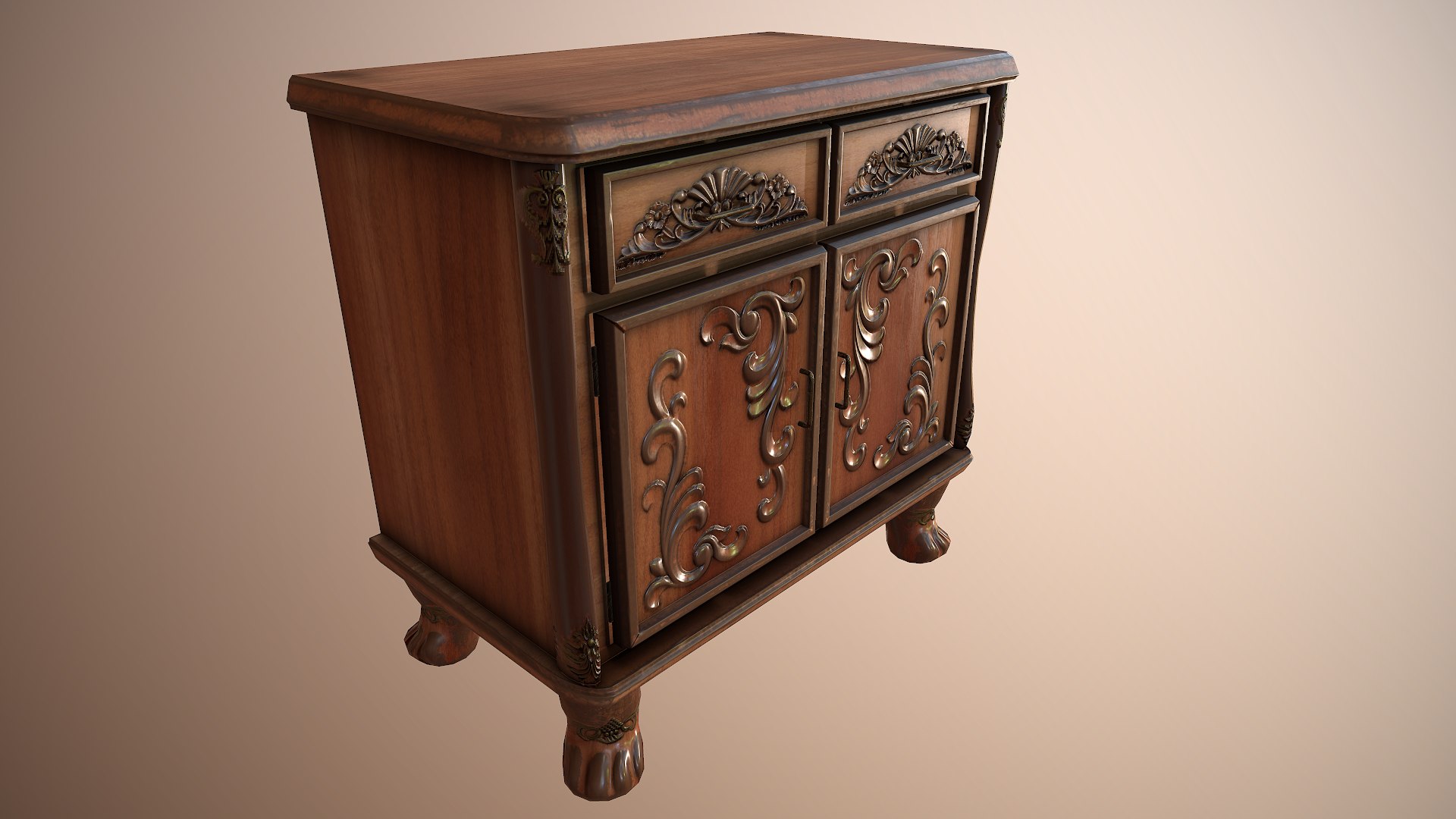 Little cabinet model - TurboSquid 1483403