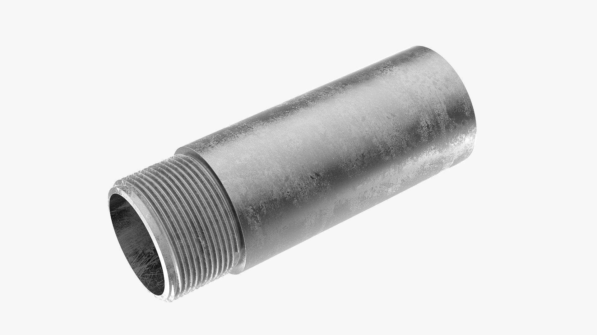 Galvanised steel pipe riser 3D model - TurboSquid 1483562