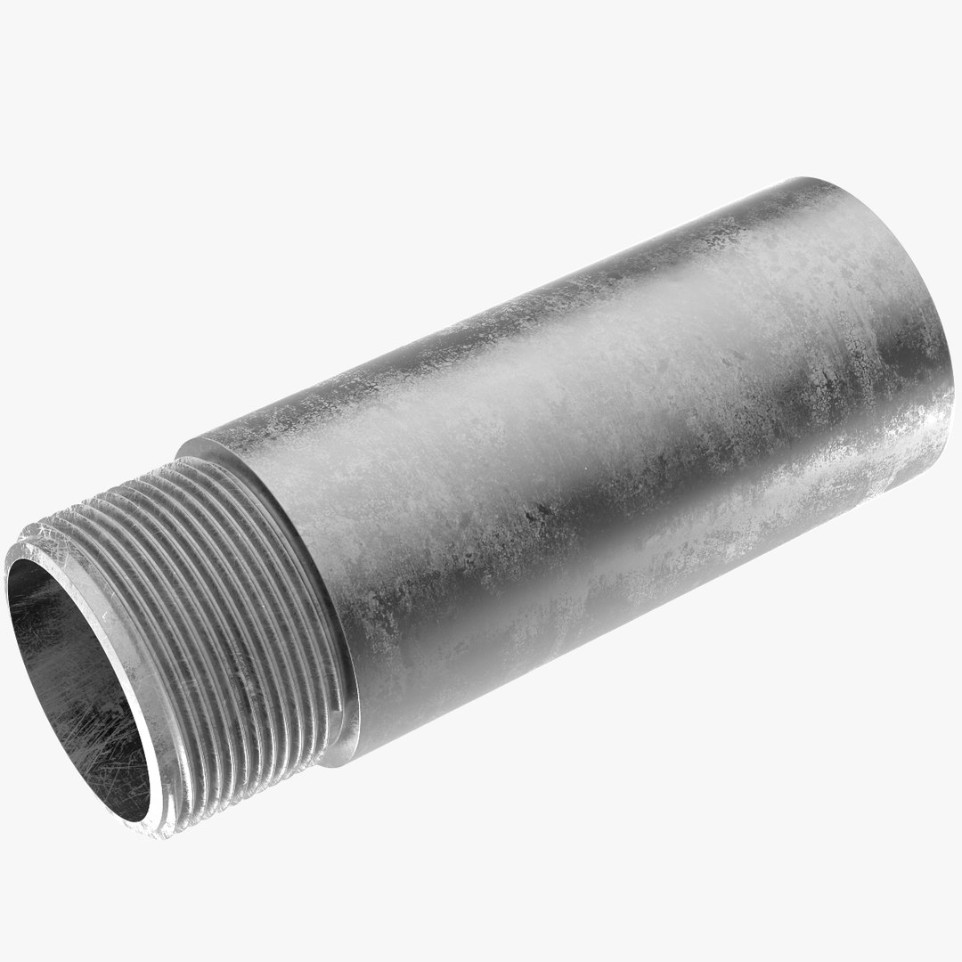 Galvanised steel pipe riser 3D model - TurboSquid 1483562