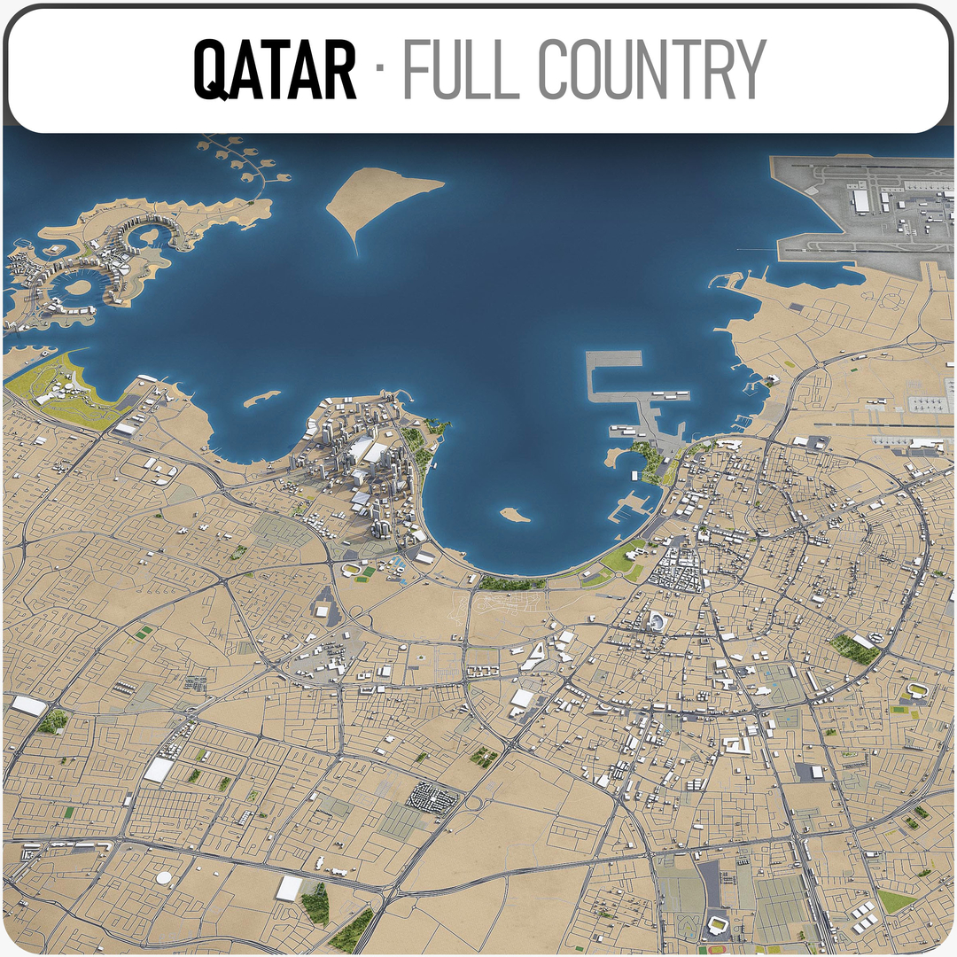 3D qatar - model - TurboSquid 1483563