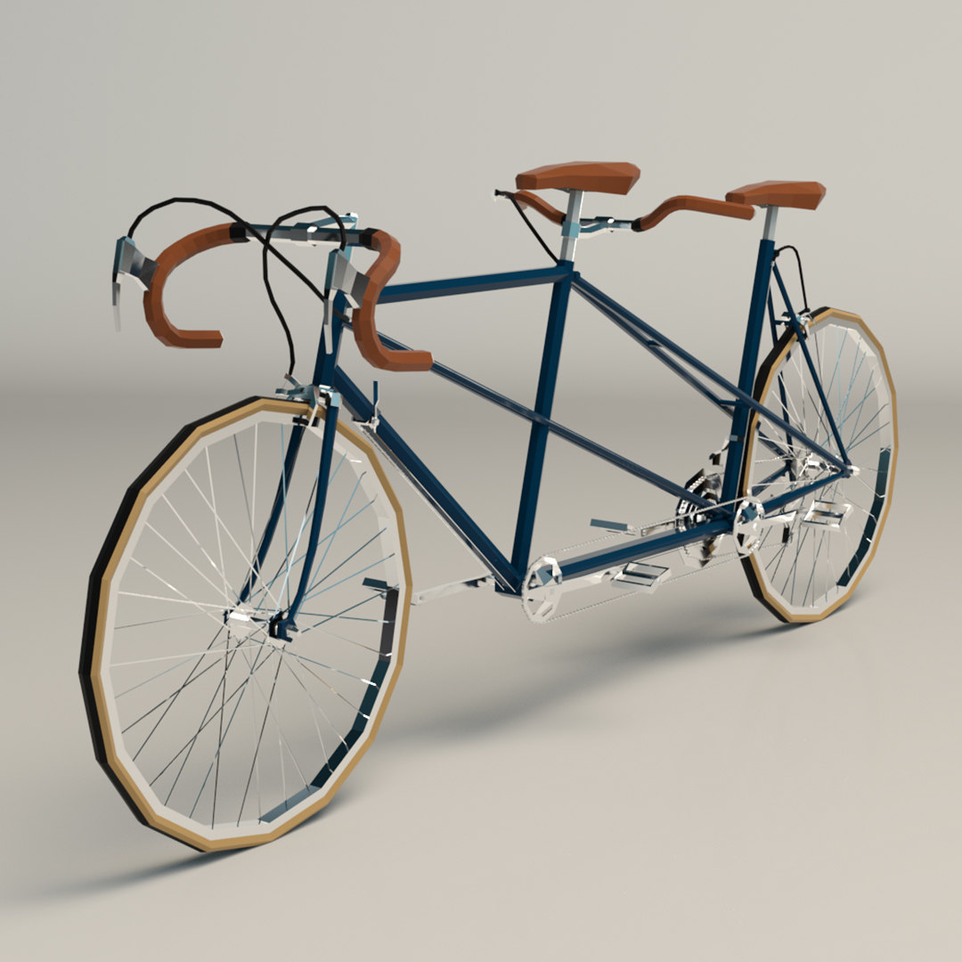 Tandem bike 3D - TurboSquid 1483547