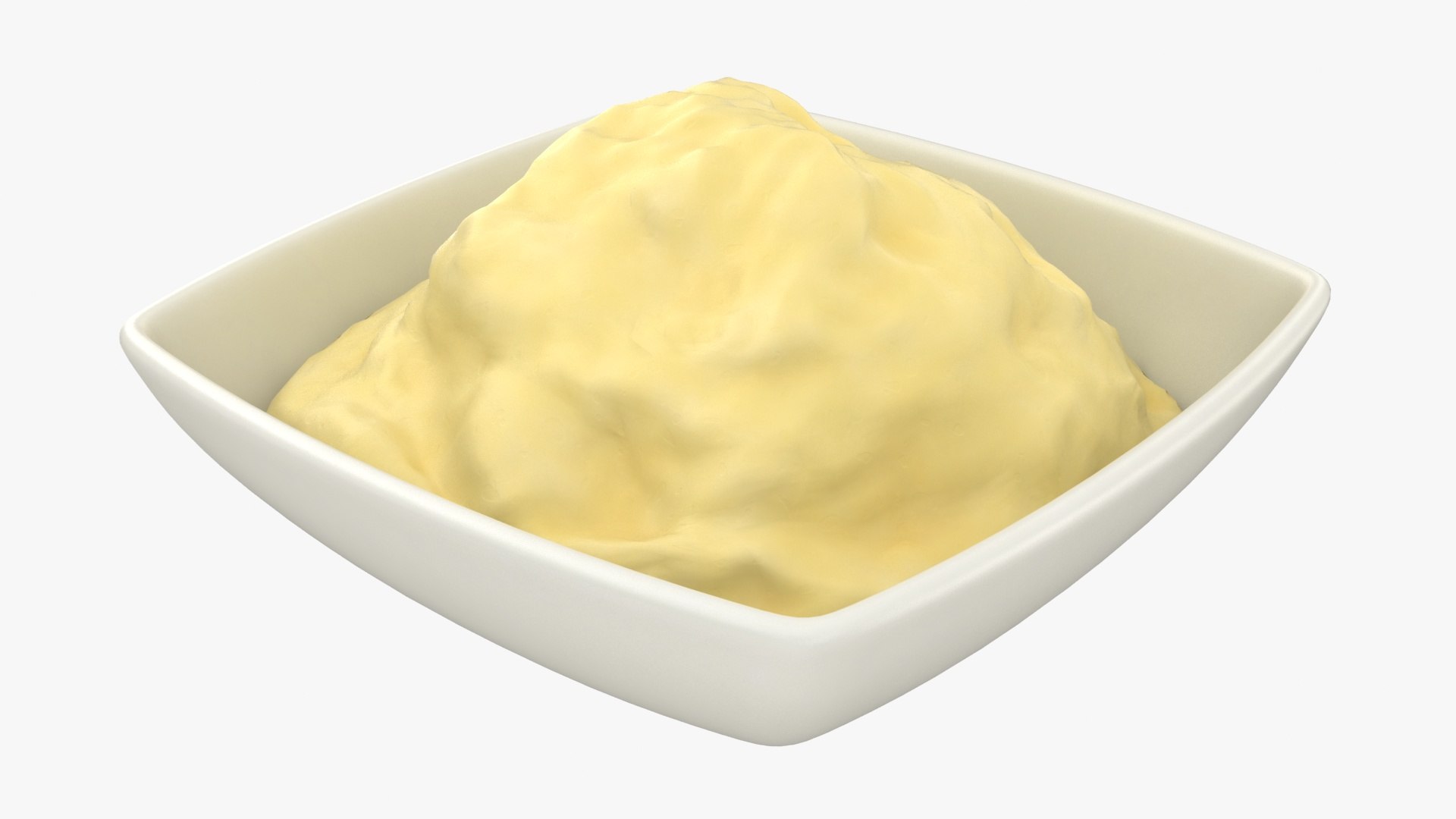 Realistic mashed potatoes bowl model - TurboSquid 1483718