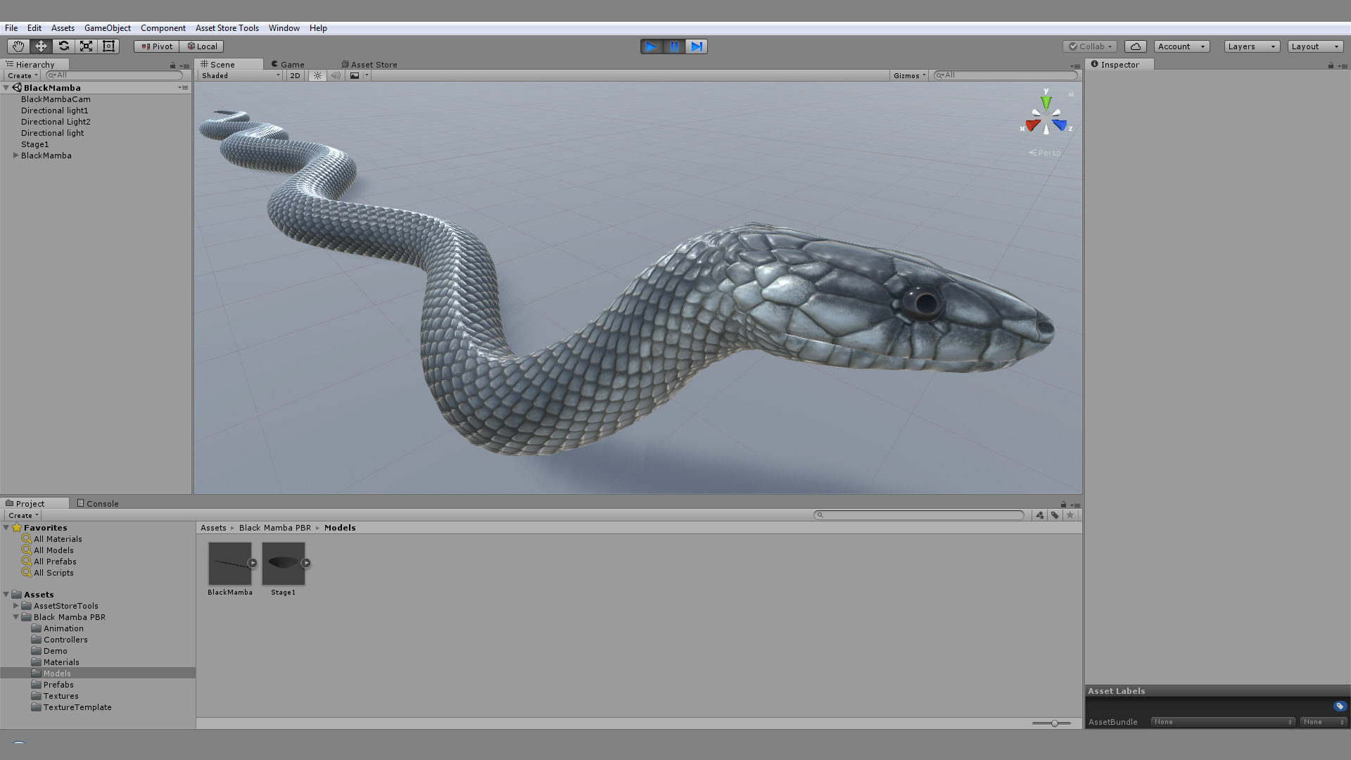 3D model black mamba animation - TurboSquid 1264247