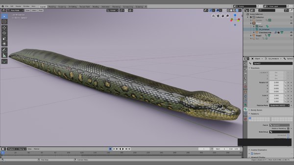 3D model green anaconda - TurboSquid 1256788