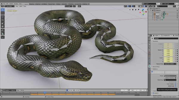 3D model green anaconda - TurboSquid 1256788