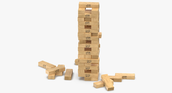 3D model jenga towers games - TurboSquid 1484065