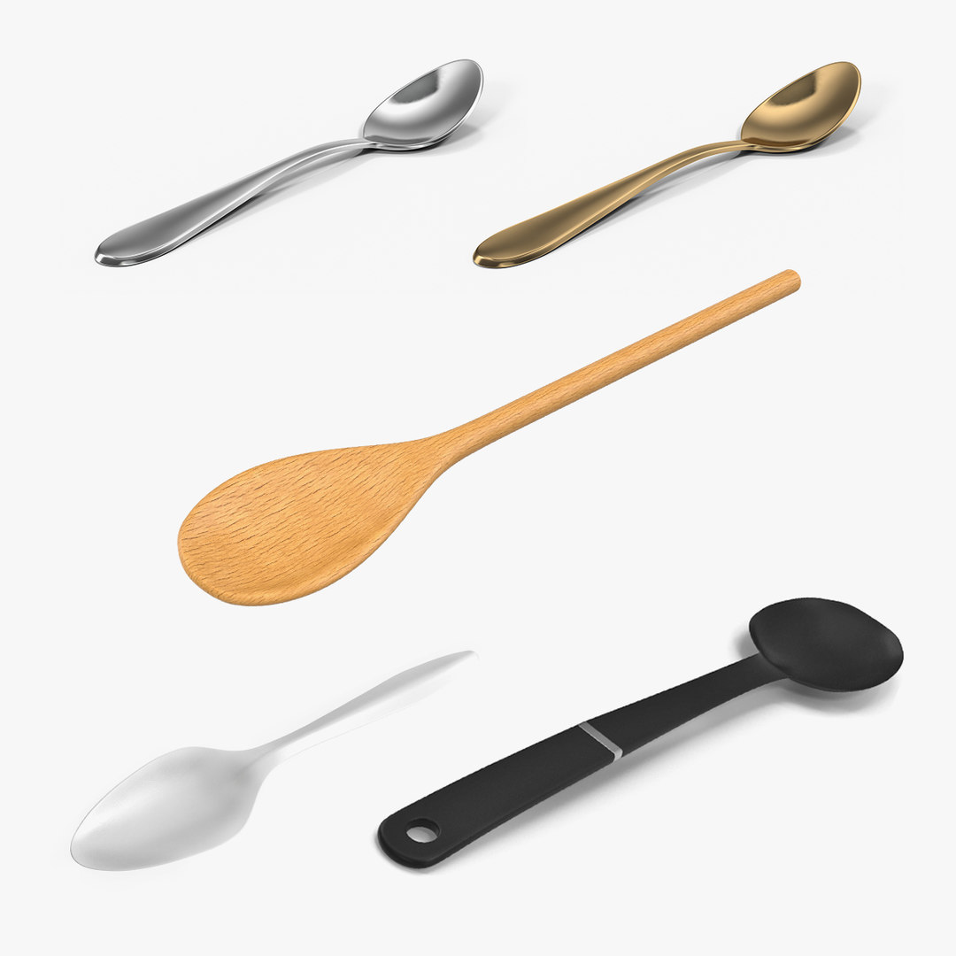3D spoons 2 model - TurboSquid 1484057