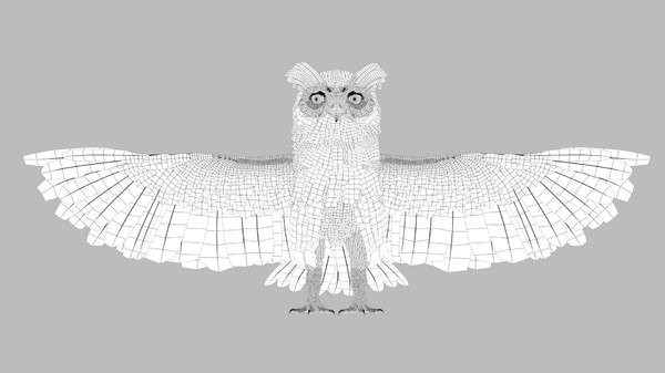 Owl rigged animates 3D model - TurboSquid 1486822