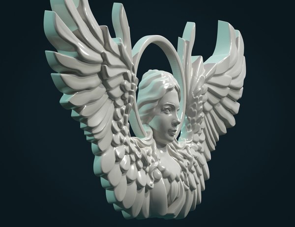 modèle 3D de Relief ange imprimable - TurboSquid 1484078