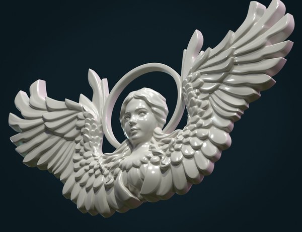 modèle 3D de Relief ange imprimable - TurboSquid 1484078