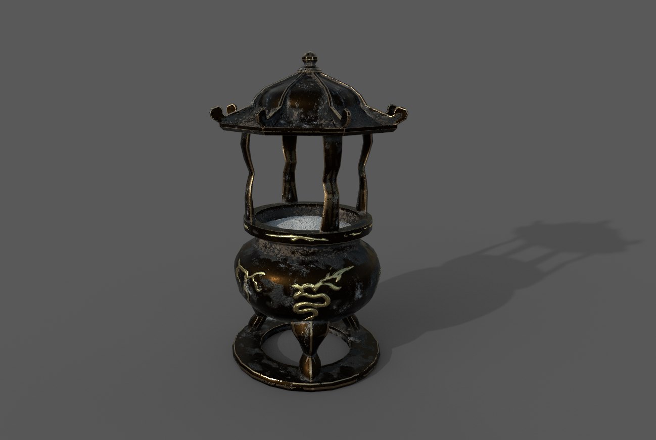 Ancient censer model - TurboSquid 1484106