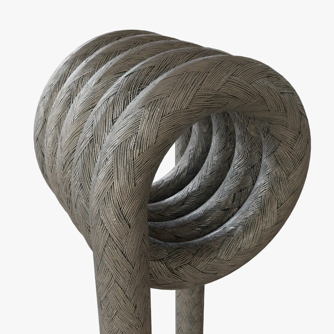 3D current braided pipe - TurboSquid 1471916