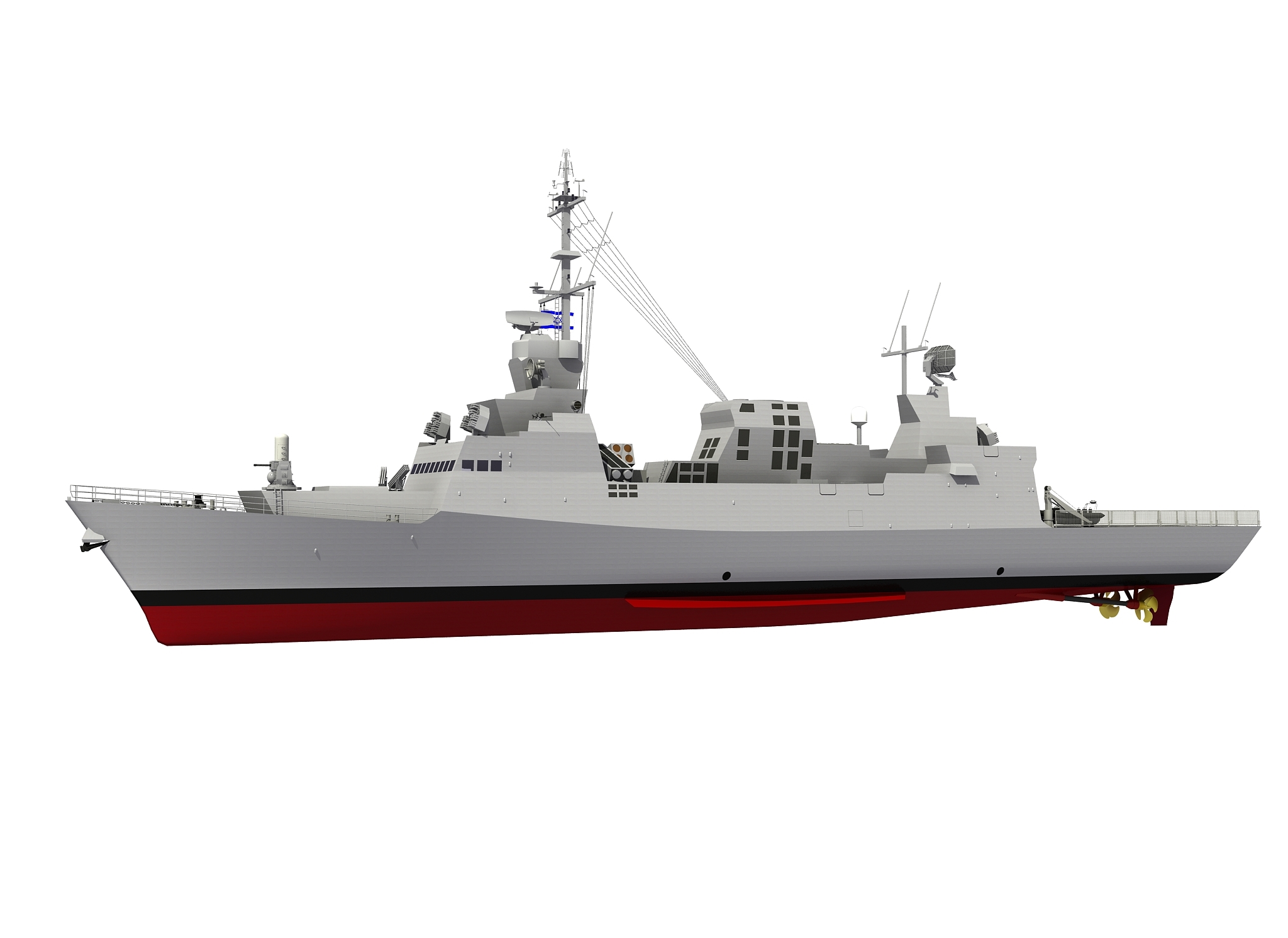 modèle 3D de SA'AR-5 ISRAELI EILAT CLASS CORVETTE - TurboSquid 1484227
