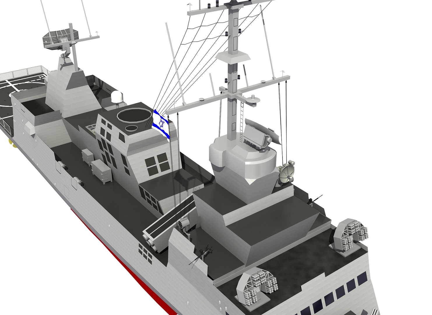 modèle 3D de SA'AR-5 ISRAELI EILAT CLASS CORVETTE - TurboSquid 1484227