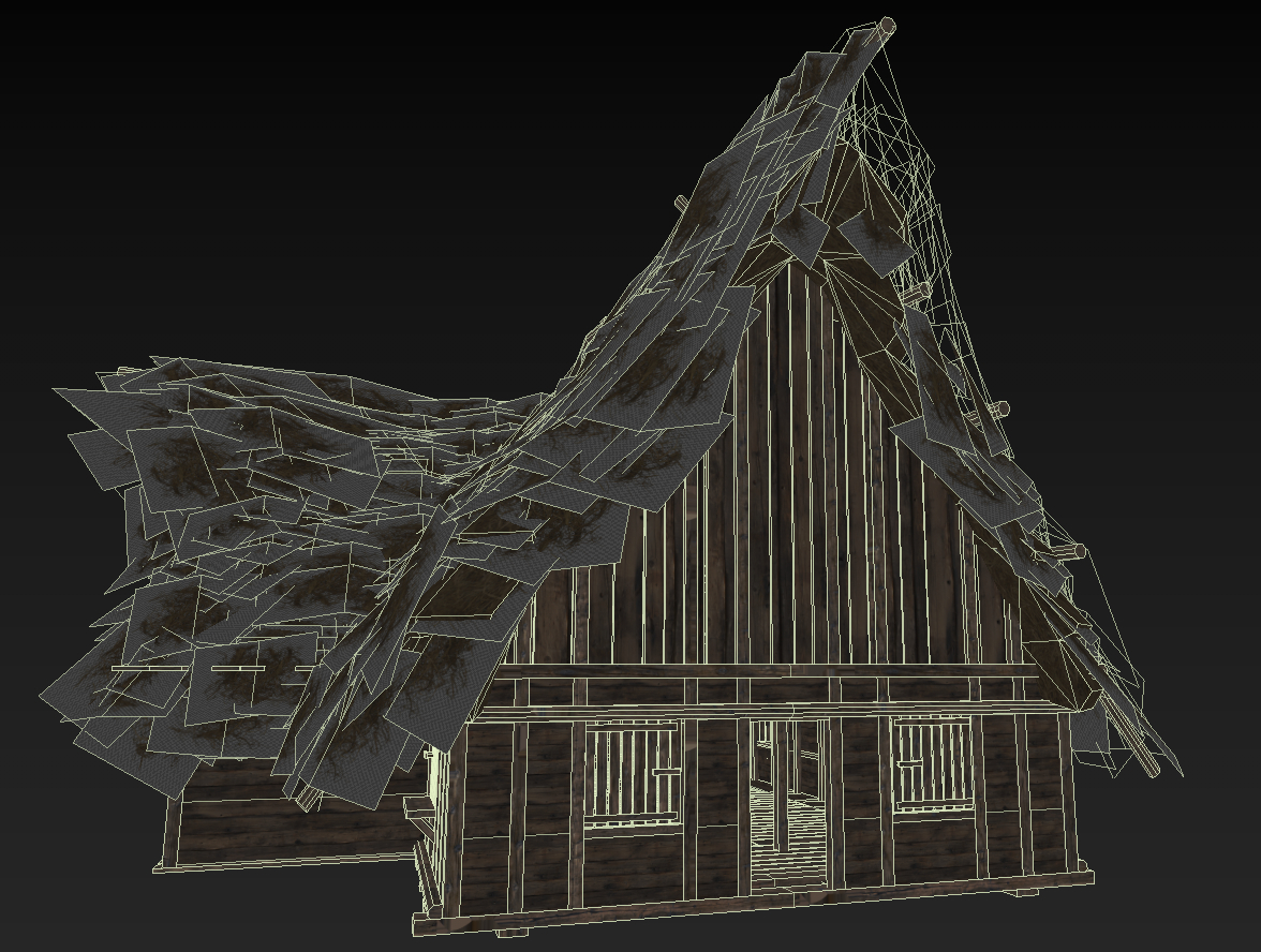 Thatched cottage - 3D model - TurboSquid 1483442