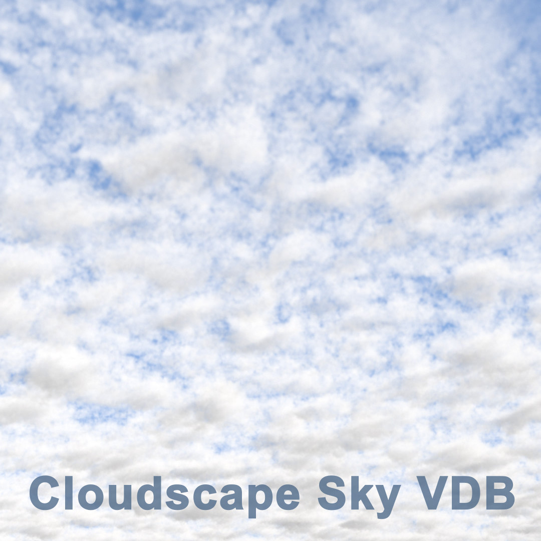 Cloudscape sky vdb 3D model - TurboSquid 1480315