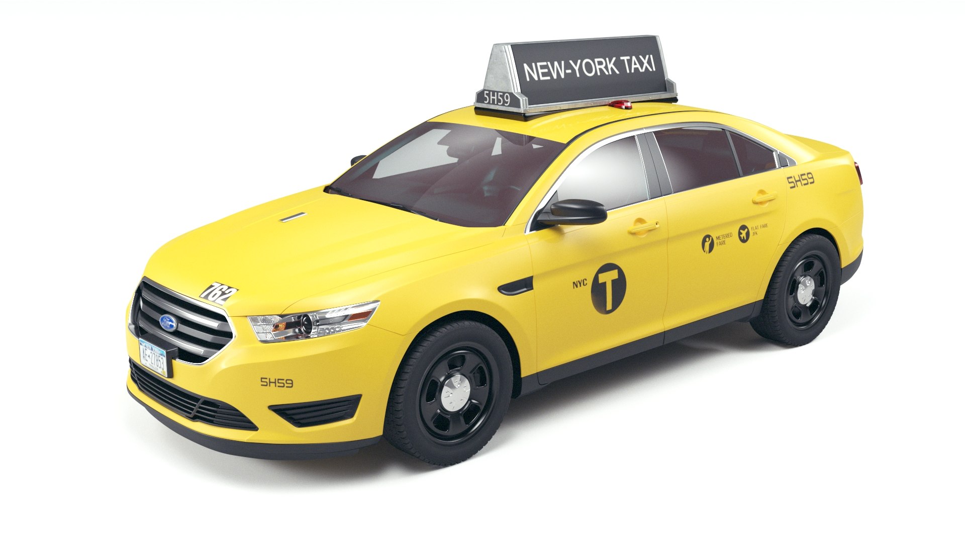 New york taxi 3D - TurboSquid 1455019